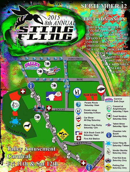 Azle Sting Fling Color Fling 5K